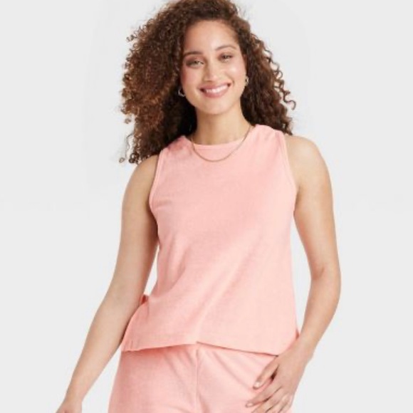 a new day | Tops | Womens Terry Tank Top A New Day Blush | Poshmark